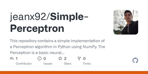Github Jeanx92simple Perceptron