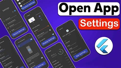 a flutter plugin for opening ios and android phone settings from an app