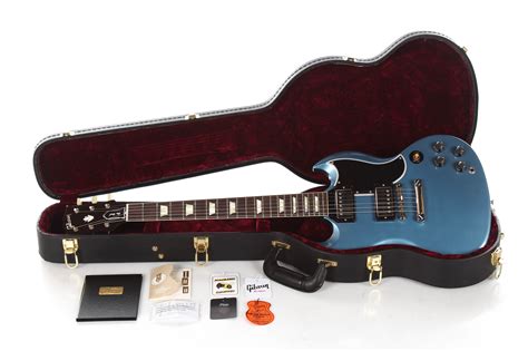 2014 Gibson Custom Shop Historic 1961 Reissue Sg Les Paul Pelham Blue Guitar Chimp