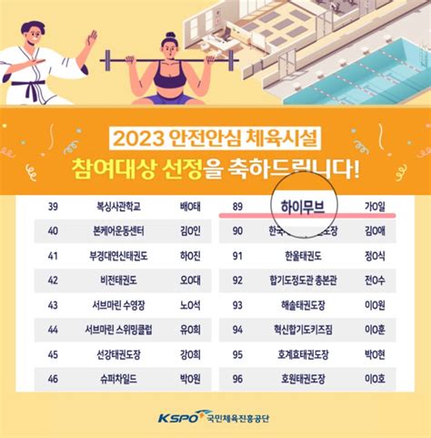 산본pt 안전 안심 체육시설 선정국민체육 진흥 공단 네이버 블로그