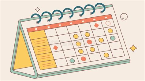 Calendar Page With Marked Dates Planning Events Scheduling And