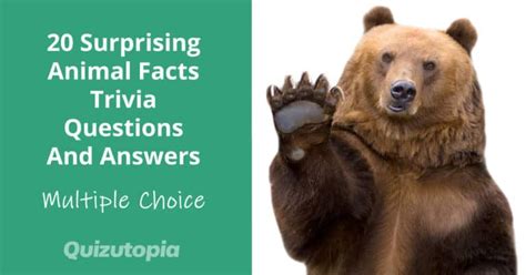 10 Question Multiple Choice Animals Trivia Quiz - Quizutopia