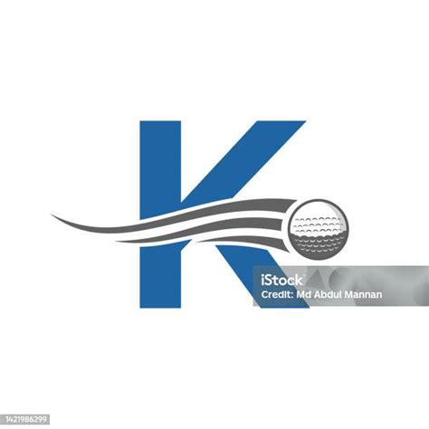 편지 K 골프 하키 디자인 기반 알파벳 벡터 템플릿 겨울에 대한 스톡 벡터 아트 및 기타 이미지 겨울 겨울 스포츠 경기 스포츠 Istock