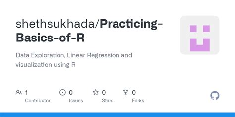 Github Shethsukhadapracticing Basics Of R Data Exploration Linear