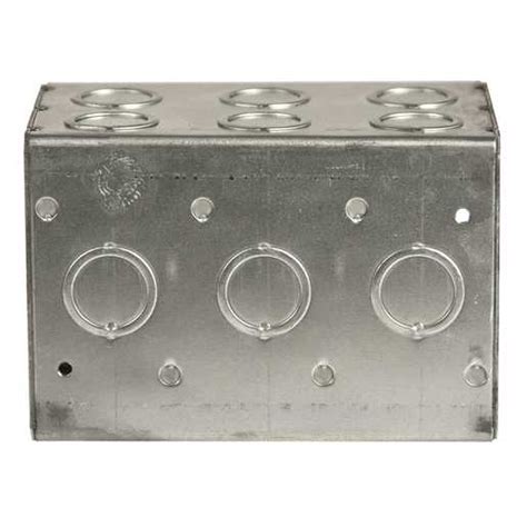 3 Gang Masonry Box Nongangable 3 1 2 In Deep Nineteen Concentric KO