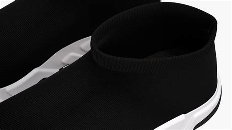 3d Balenciaga Speed Trainers Low Black Model Turbosquid 2019969