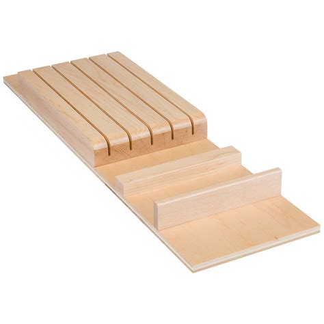 Century Components 6 1 2 Classic Knife Block Drawer Insert 5 Slot Maple Century Components Kb6pf
