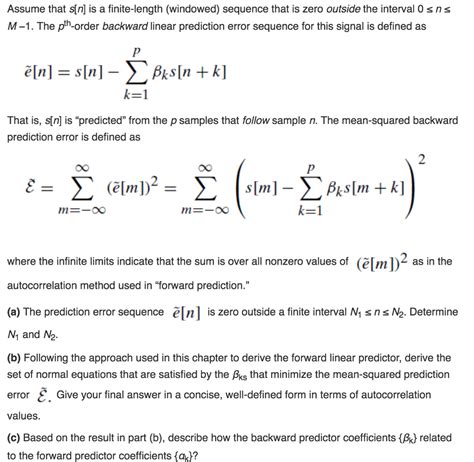 Assume That Sin Is A Finite Length Windowed Chegg