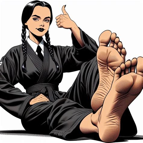 Adult Wednesday Adams Showing Her Feet By Kicksoles On Deviantart