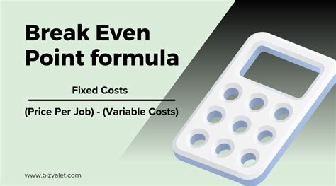 How To Calculate Your Break Even Point BizValet