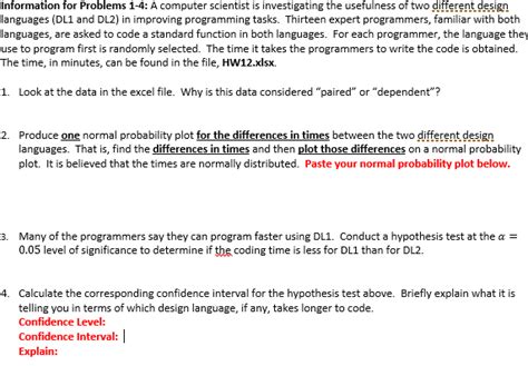 solved information for problems 1 4 a computer scientist is