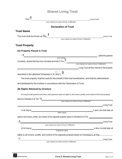 19 Printable Free Living Trust Forms To Print Templat Vrogue Co