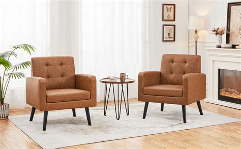 Yaheetech Pu Leather Modern Upholstered Living Room Chair — Yaheetechshop