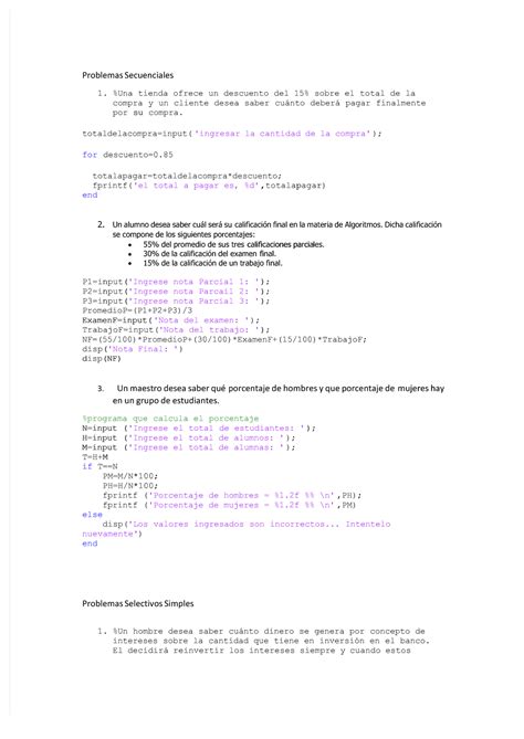 ejercicios resueltos de matlab metodos numericos problemas