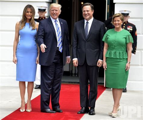 Photo President Trump Welcomes Panamas President Varela To The White