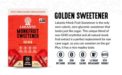 Amazon Lakanto Golden Monk Fruit Sweetener With Erythritol