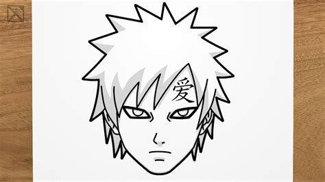 How To Draw GAARA Naruto Step By Step EASY YouTube
