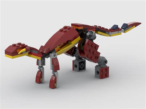 Lego Moc 31102 Dinosaur Alternate Build By Builditmac Rebrickable Build With Lego