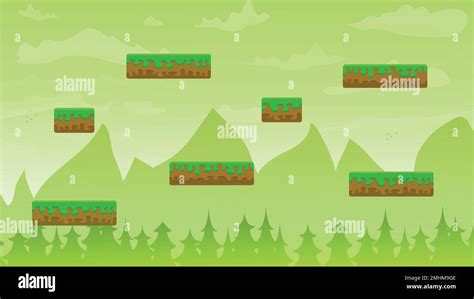 2d Game Art Natural Landscape For Games Mobile Applications And Computers Game Background