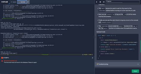 mongodb database for practical learning seems down mongodb university