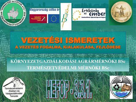 PPT VEZETÉSI ISMERETEK A VEZETÉS FOGALMA KIALAKULÁSA FEJLŐDÉSE