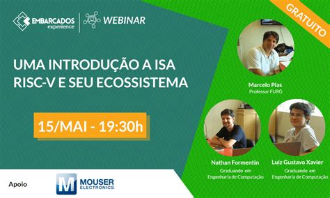 Webinar Uma Introdução A Isa Risc V E Seu Ecossistema Embarcados