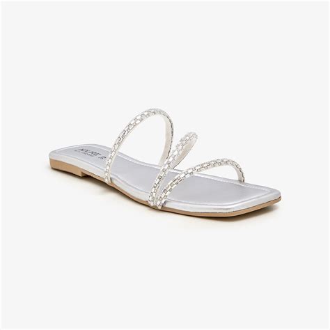 Buy Women Chappals Womens Glitzy Glam Flats W Fl Vsq 0085