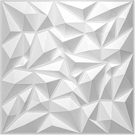 Pvc Wall Panels 3d White Diamond Design D090 At Rs 155 Piece In New