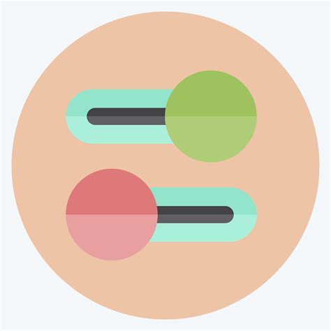 Icon Multiple Switches Suitable For Web Interface Symbol Flat Style Simple Design Editable