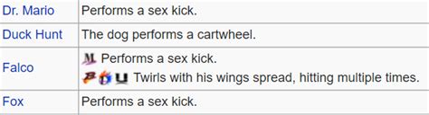 W Whats A S Sex Kick R Smashbrosultimate