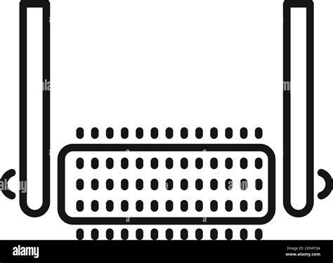 Wifi Router Providing Strong Wireless Signal With Two Antennas Stock Vector Image And Art Alamy