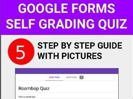 Google Forms Self Grading Quiz Guide Teaching Resources