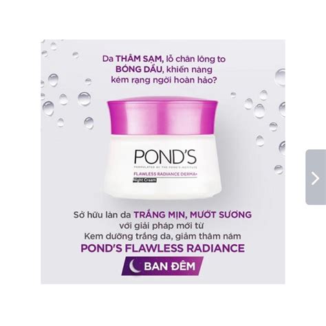 Ponds Flawless Rediance Derma Night Cream 50g Shopee Philippines