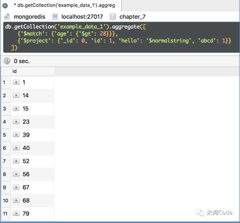 在mongodb中使用聚合操作筛选与修改字段 腾讯云开发者社区 腾讯云