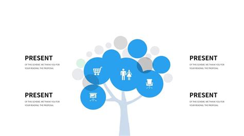 Blue Tree With Icons Of People Google Slide Theme And Powerpoint Template Slidedocs