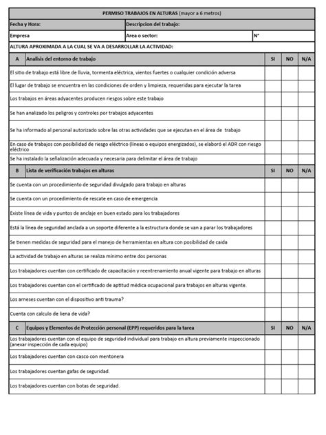 Anexo Pts Para T Altura Mayor A 6 Mts Segun Resol 61 23 Pdf