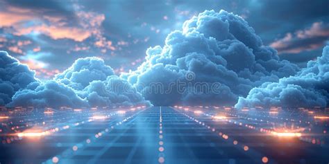 Cloud Computing Revolutionizes Business Connectivity Stock Illustration Illustration Of