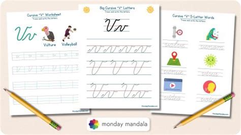 Cursive V Worksheets Free Letter Writing Printables