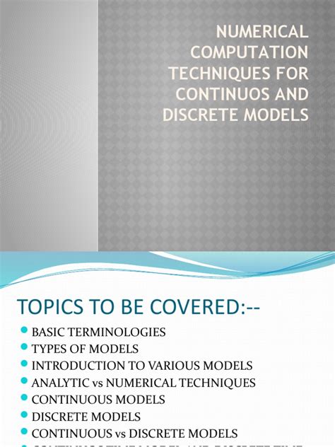numerical computation technique pdf conceptual model mathematical