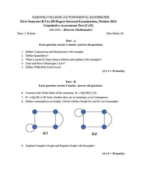 Discretemaths Pdf Teaching Methods And Materials Science And Mathematics