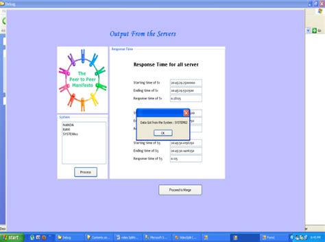 The Data Is Receiving From The Server To Client System Download Scientific Diagram