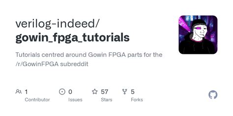 Gowin Fpga Tutorials README Md At Main Verilog Indeed Gowin Fpga Tutorials GitHub