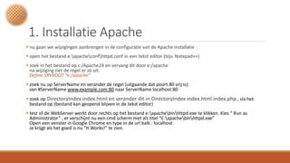 Installatie Apache Qgis Server En Lizmap Web Client Ppt