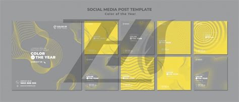 دانلود فایل لایه باز قالب پست رسانه های اجتماعی رنگ زرد و خاکستری دانلود رایگان فایل لایه باز