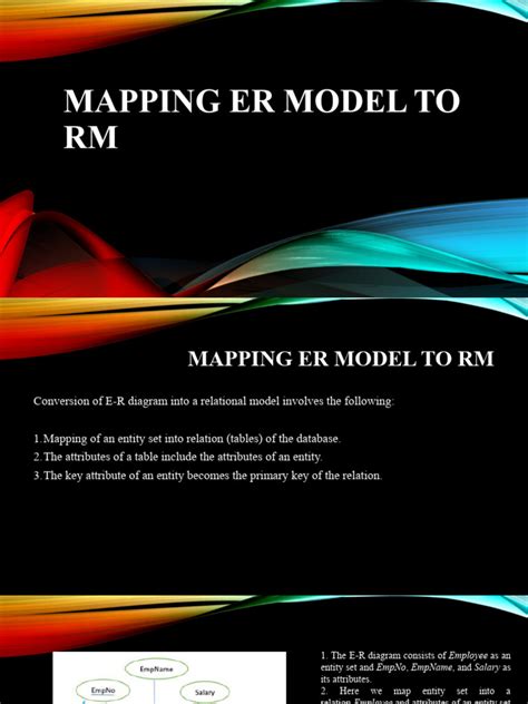 Mapping Er Model To Rm Pdf Relational Model Computer Data