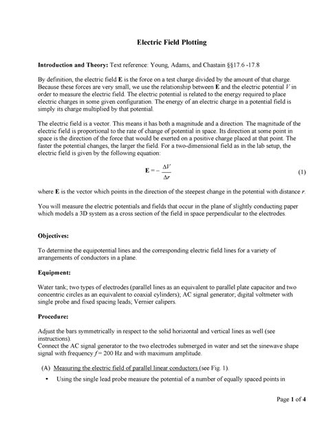 electric field plotting spring 2019 mq electric field plotting