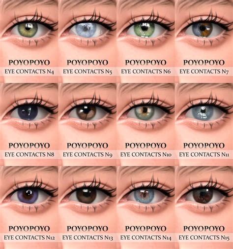Eye Contacts N4 15 Infant Update Poyopoyo Sims 4 Tsr Sims 4 Cc