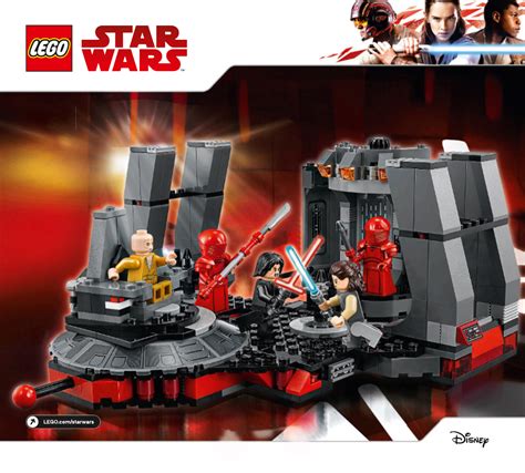 Manual Lego Set 75216 Star Wars Snoke S Throne Room
