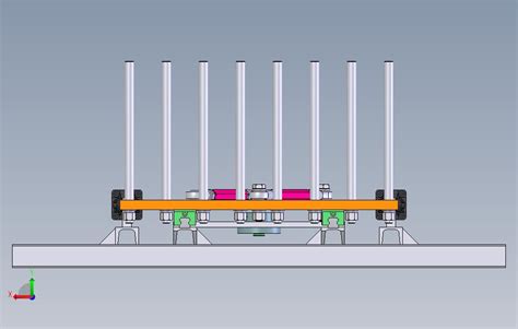 对中夹紧机构 SOLIDWORKS 2015 模型图纸下载 懒石网