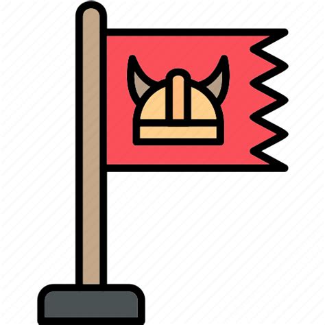 Viking Flag Banner History Pennant Scandinavia Warrior Icon